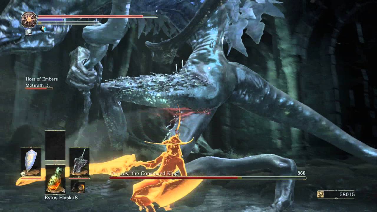 DARK SOULS 3 - DANCER BOSS, OCEIROS BOSS - YouTube