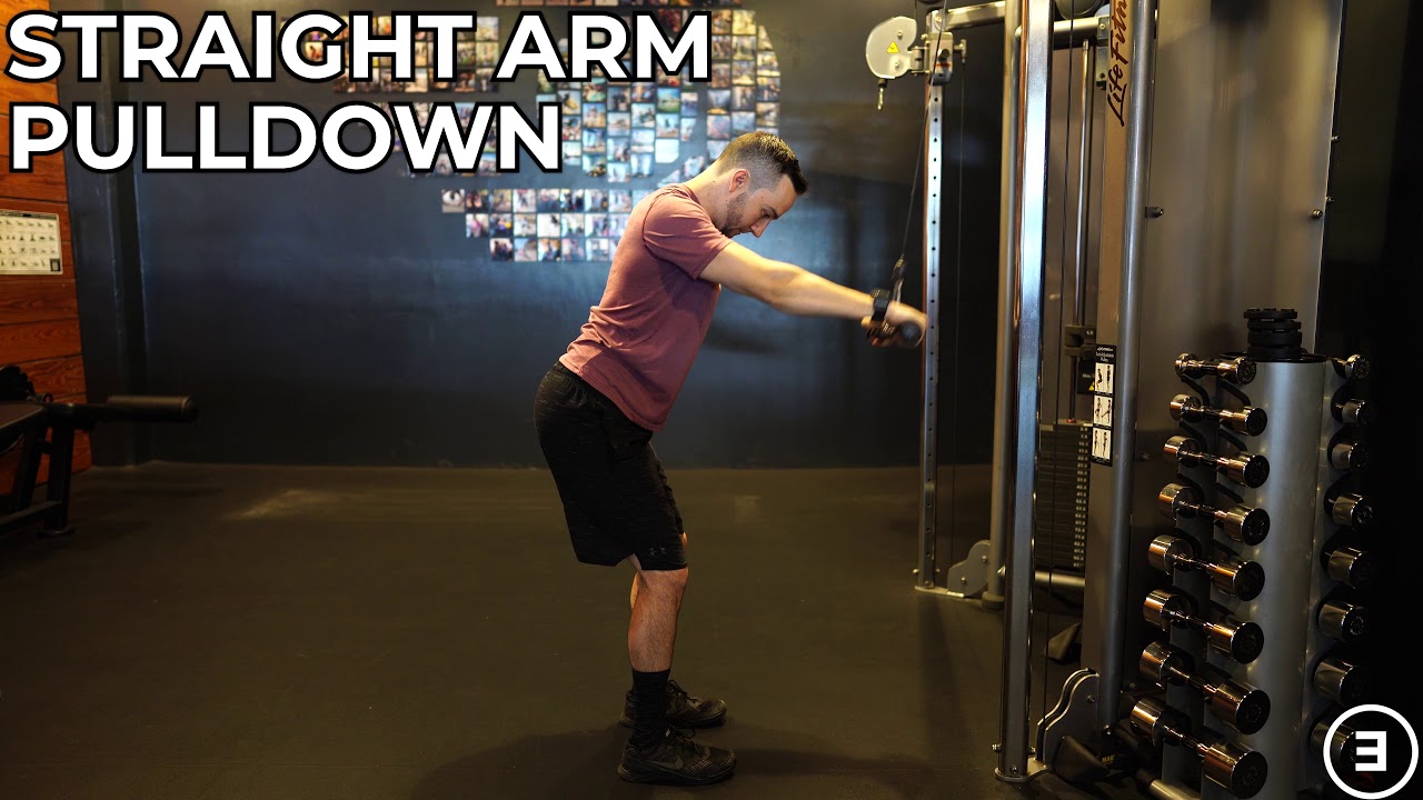 Straight Arm Pulldown - YouTube