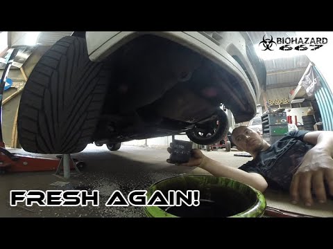 Peugeot 205 Rallye gets new oil pump - YouTube