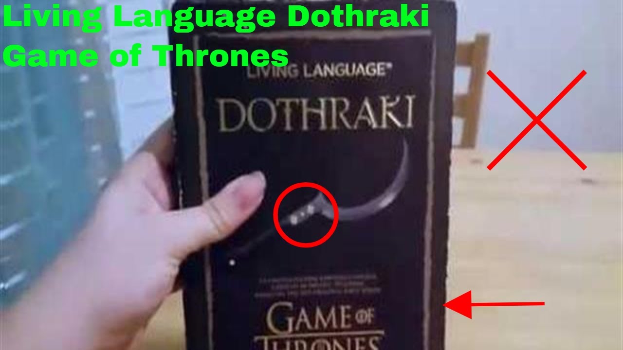 How To Use Living Language Dothraki Game of Thrones Review - YouTube
