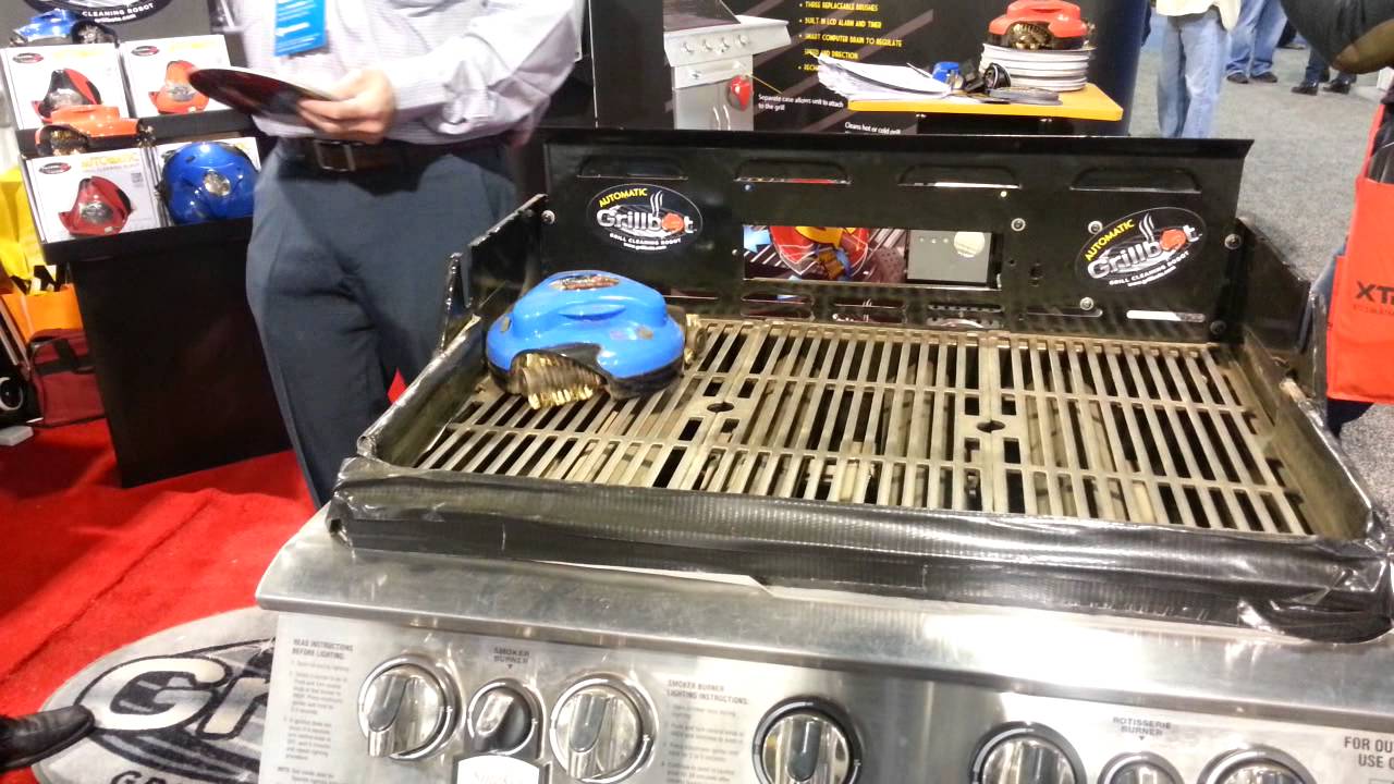 GRILLBOT le robot nettoyeur de grille de barbecue au CES 2014 - YouTube