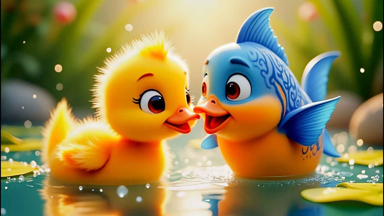 Quacky Ducks & Swishy Fish 🐥🐠 | The Cutest Animated Rhyme You’ll Ever ...