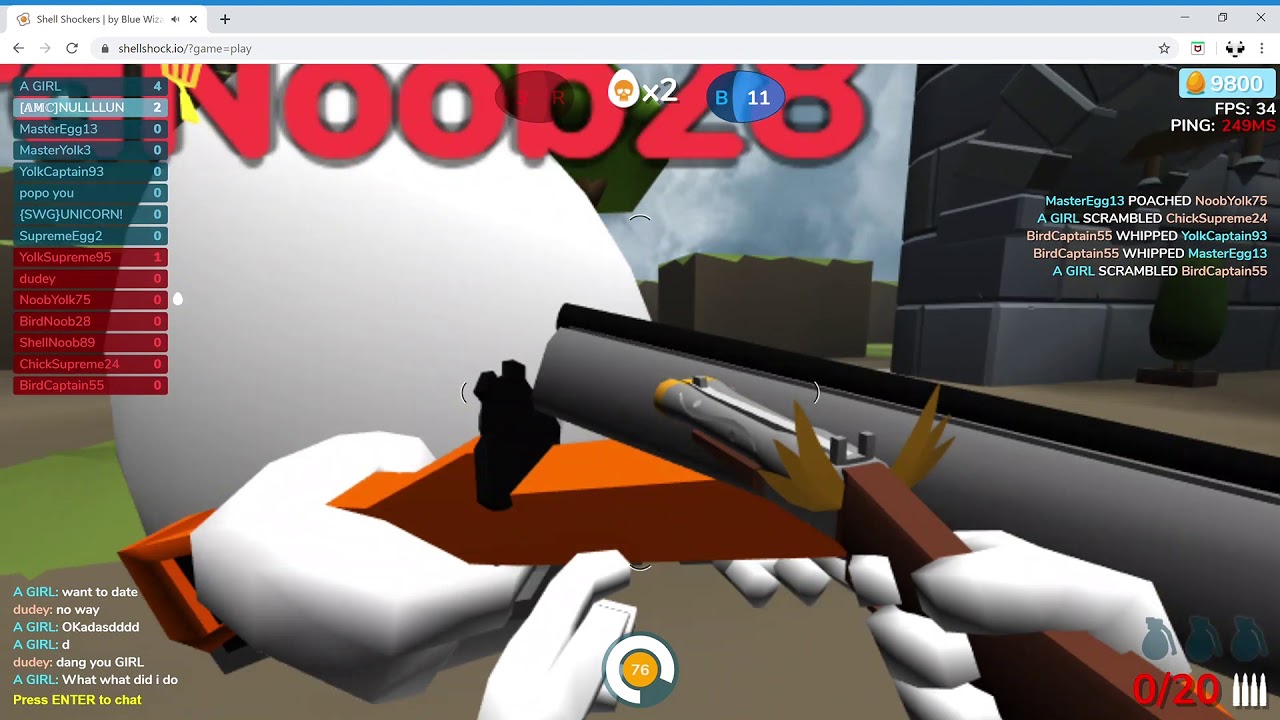 Shell shockers: captula de spatula gameplay - YouTube