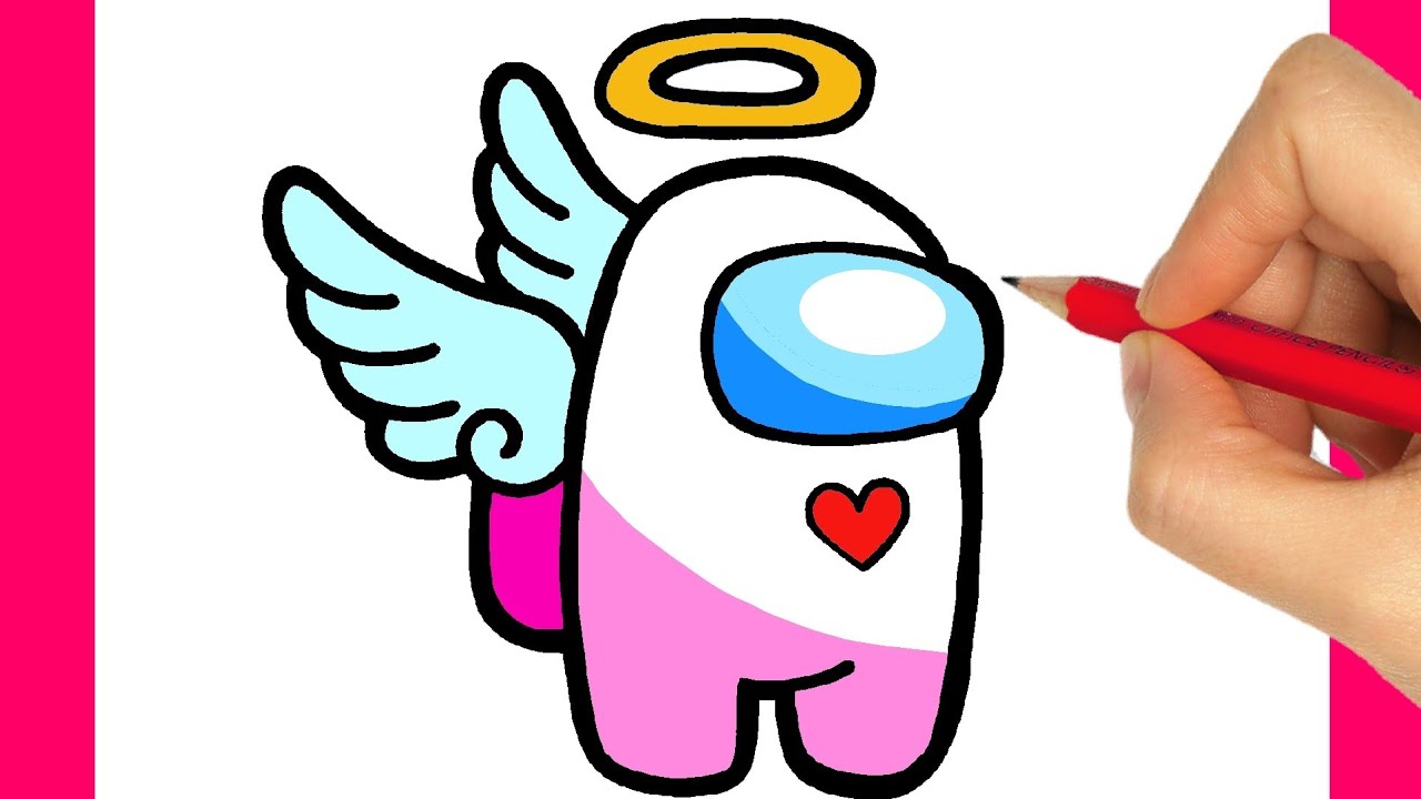 How To Draw Among Us Easy How To Draw Among Us Character Youtube