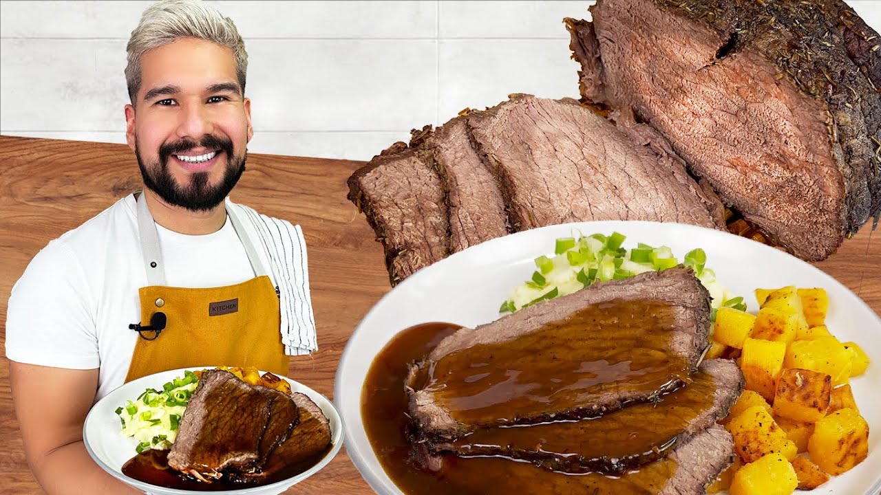 IRISH BEEF ROAST with POTATO CHAMP | SUNDAY ROAST - YouTube