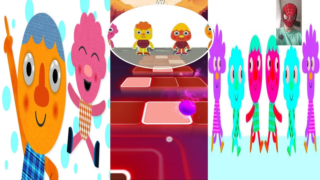 Follow Me Noodle & Pals Super Simple Songs Tiles Hop Puzzle Top - YouTube