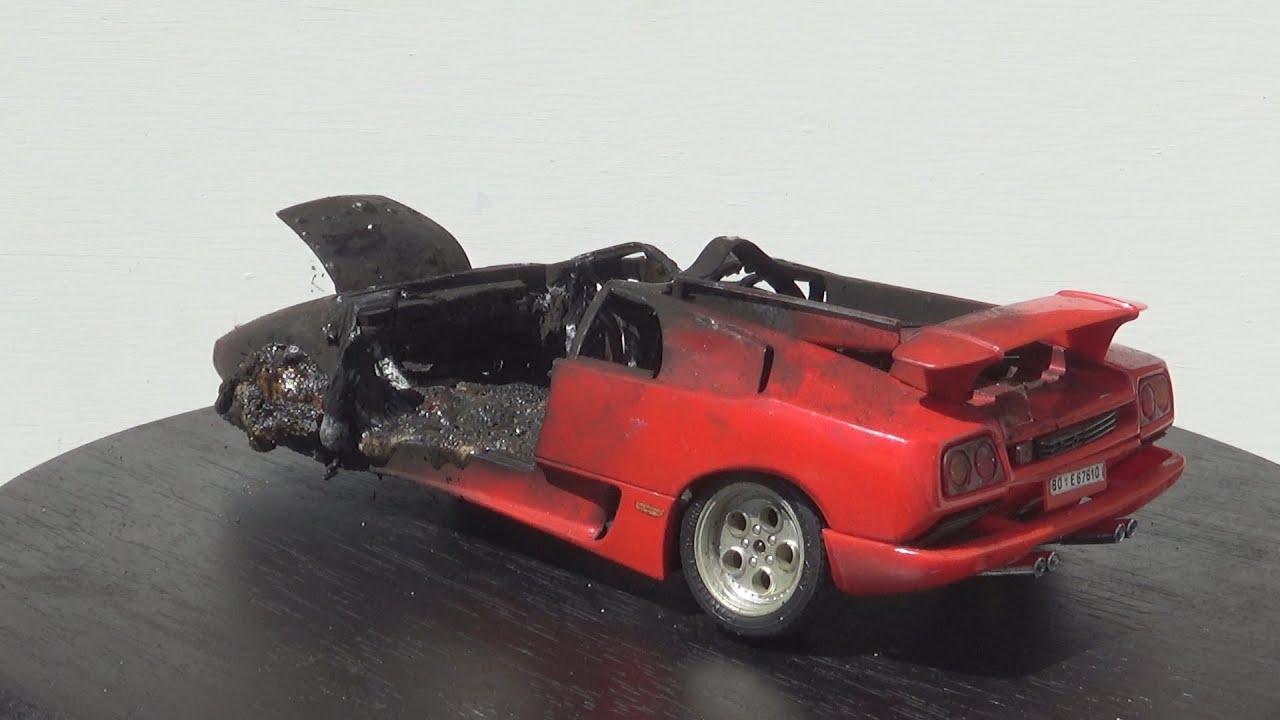 My Wrecked Model Car Collection || Scrapyard Model Cars - YouTube