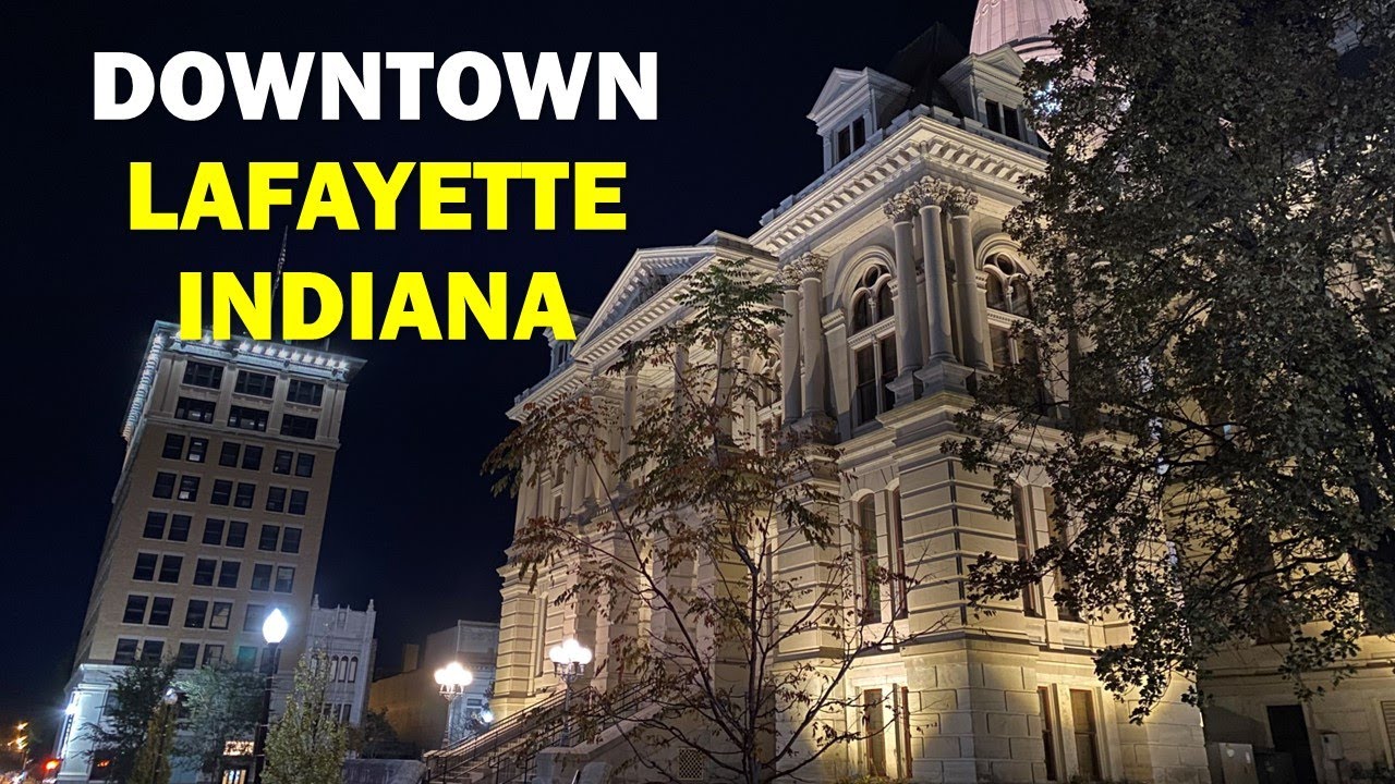 DOWNTOWN LAFAYETTE INDIANA AT NIGHT. October 2024 - YouTube