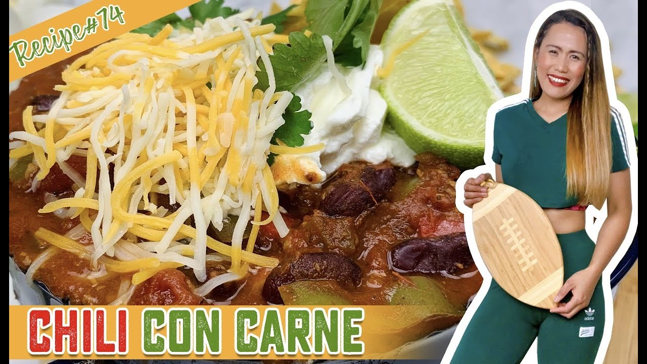 CHILI CON CARNE RECIPE | SUPER BOWL FOOD IDEA -COOKING SIMPLY DELICIOUS ...