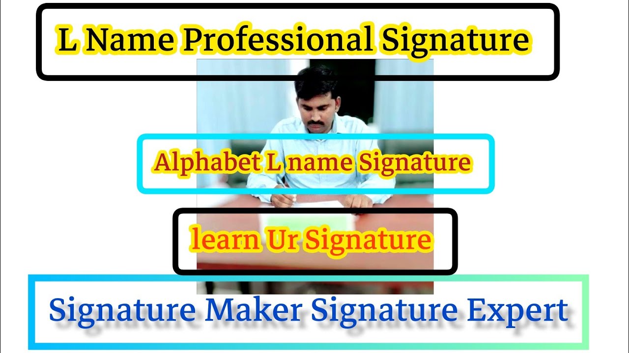 Alphabet L name Signature|L name Professional Signature|Signature Maker ...