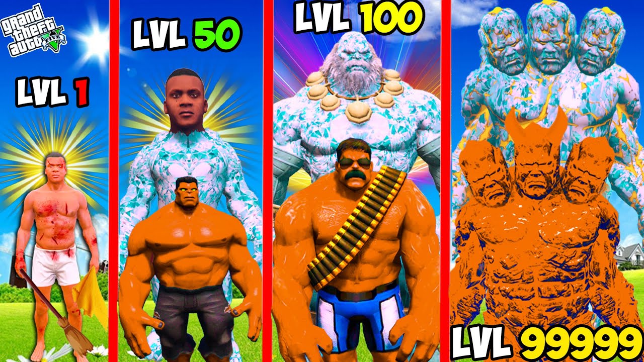 Franklin upgrade the STRONGEST HULK GOLD TITAN ever in GTA 5 - YouTube