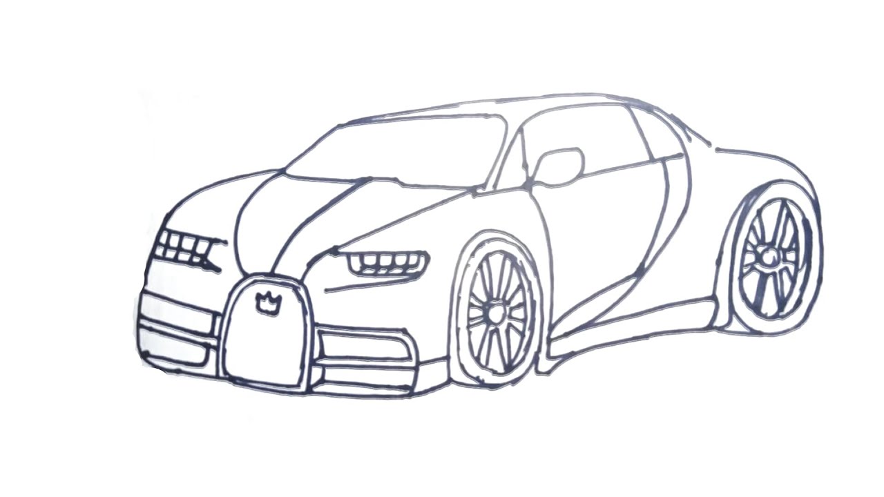 cara menggambar mobil balap - YouTube