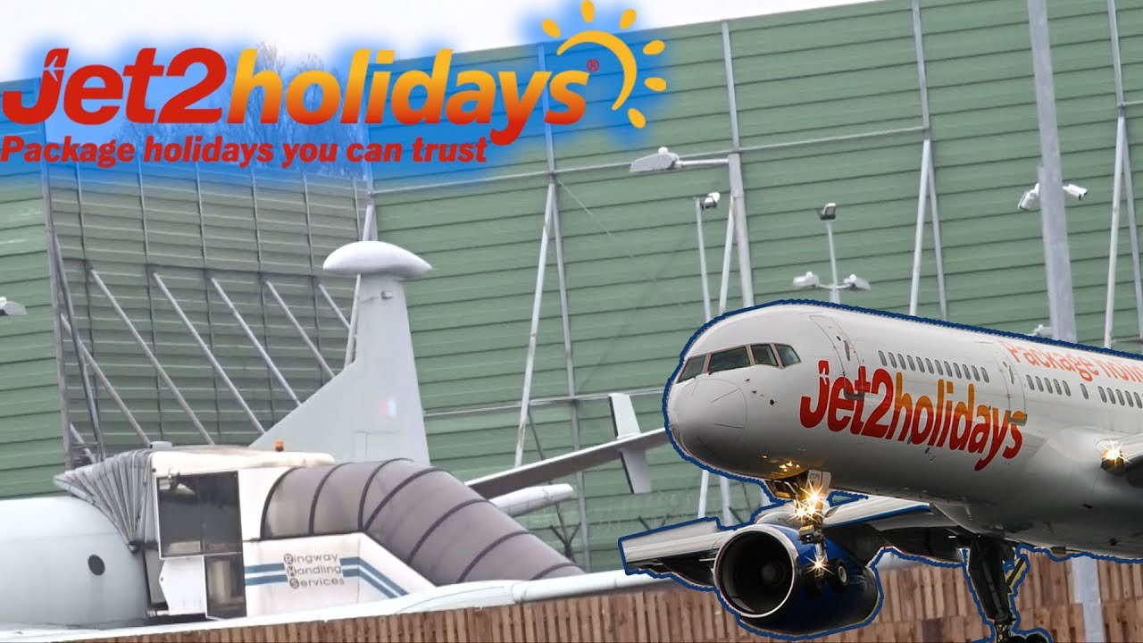Manchester Airport Engine Testing on Jet2Holidays 757 - YouTube