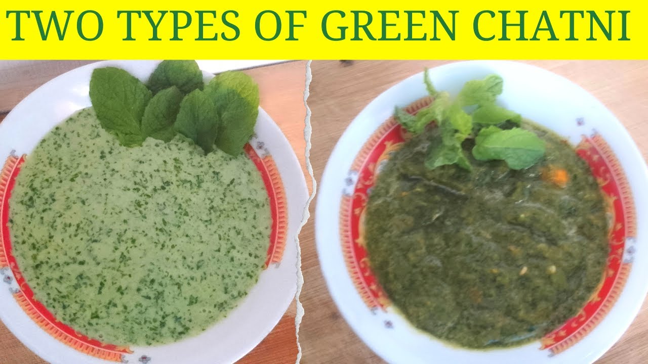 Make two types of green chatni / Raita recipes - YouTube