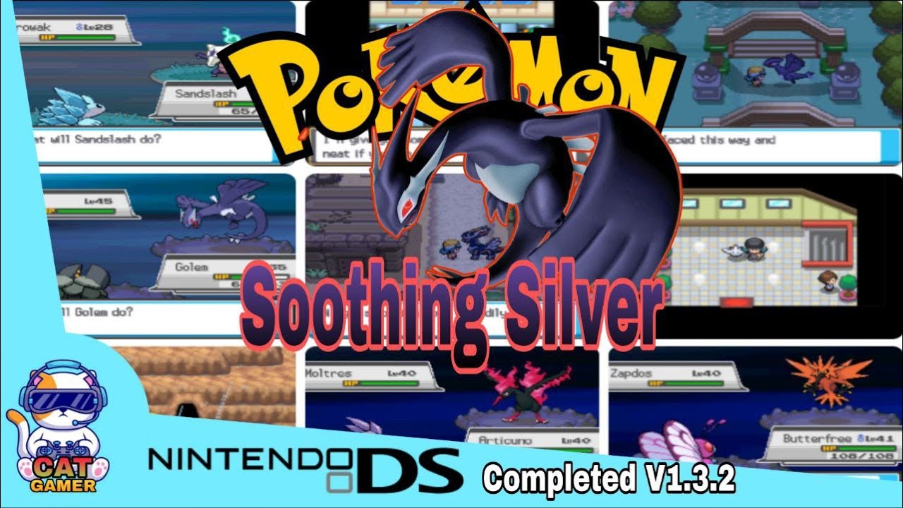 Pokemon Soothing Silver NDS ROM Hack Version 1.3.2 - YouTube