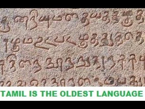 Tamil is the oldest living language above 6000 years in the world - YouTube