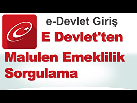 E Devlet'ten Malulen Emeklilik Sorgulama - Malülen Emeklilik Şartları Nelerdir - Emeklilik Şartları