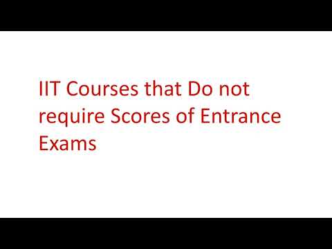 IIT Courses without JEE Advanced/JAM - YouTube