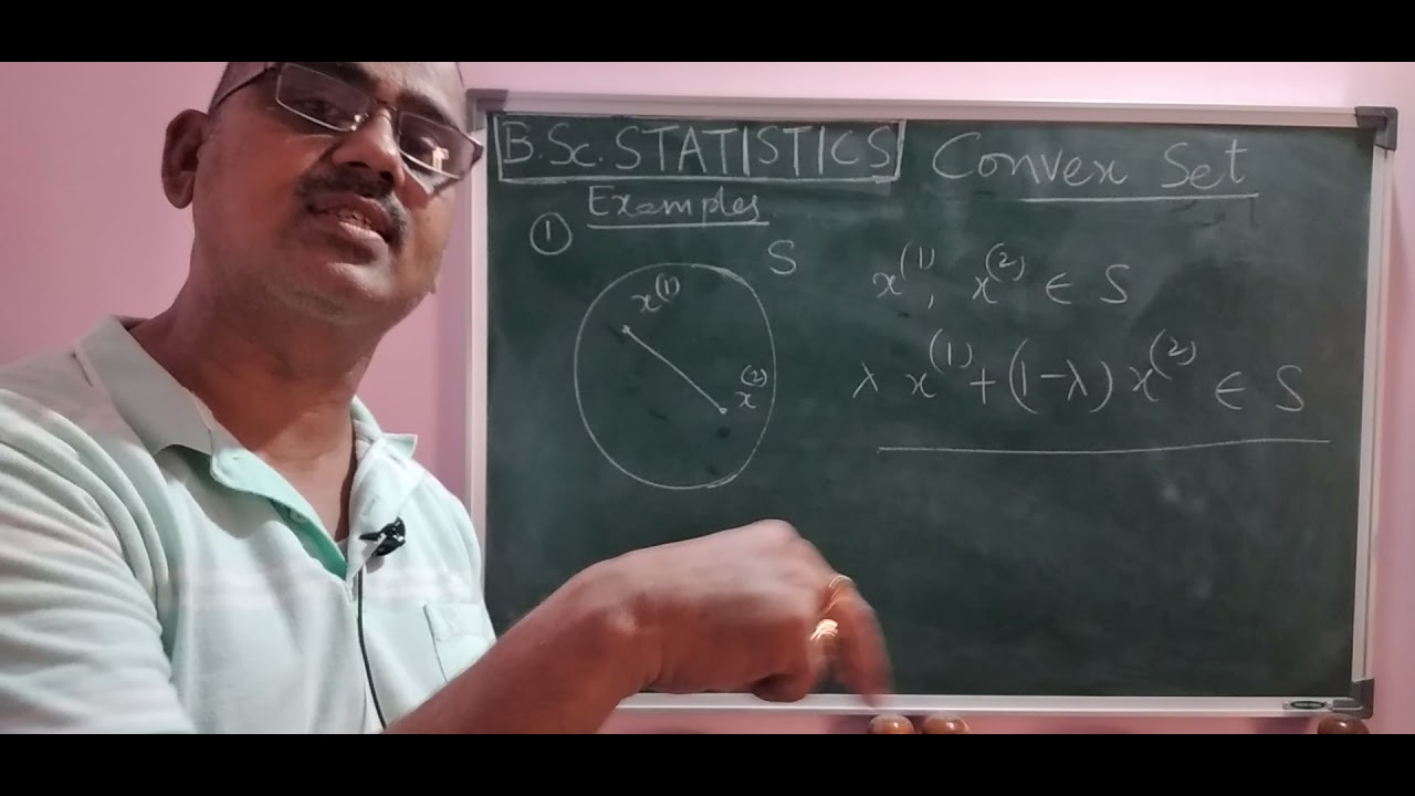 Definition and examples of Convex Set - BSc Statistics - YouTube