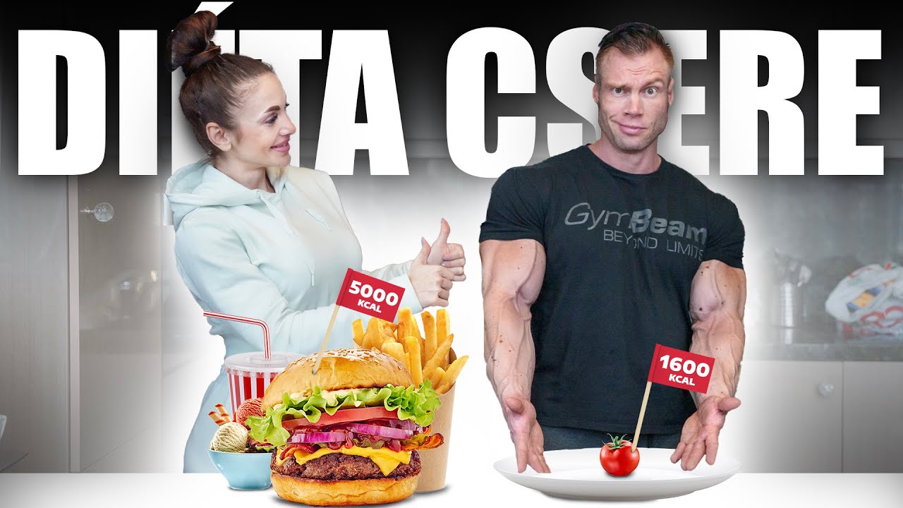Egy teljes napra diétát cseréltünk - YouTube