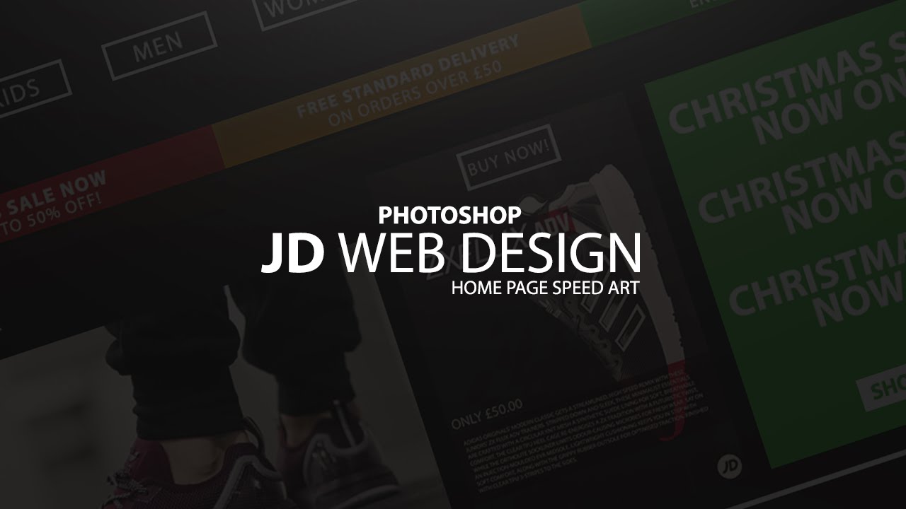Photoshop JD Home Page Redesign Speedart - YouTube
