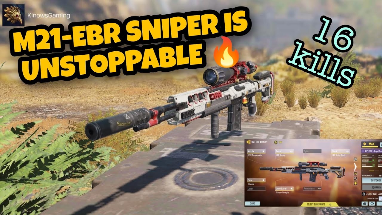 M21-EBR SNIPER IS UNSTOPPABLE | INTENSE ENDING 🔥 BEST ATTACHMENT ...