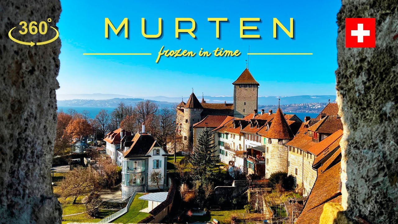Medieval Town Murten /Switzerland /360°/VR/5K/Video - YouTube