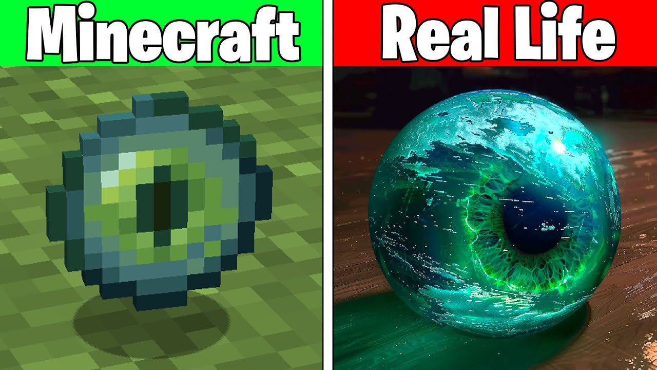 Realistic Minecraft | Real Life vs Minecraft | Realistic Slime, Water ...