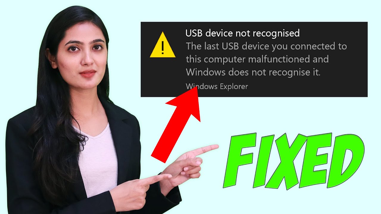 How To Fix USB Device Not Recognized In Windows 10 - YouTube