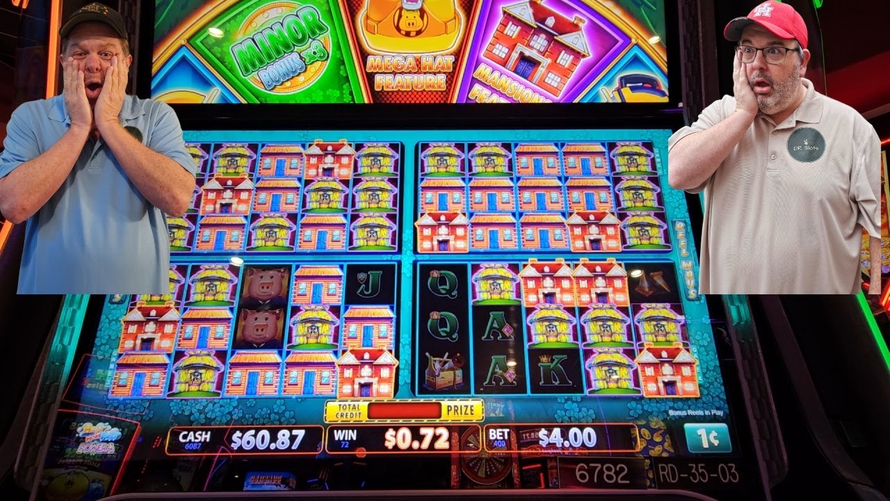 Huff n More Puff Power 4 Slot - Awesome Bonus Opened all 4 Reels at ...