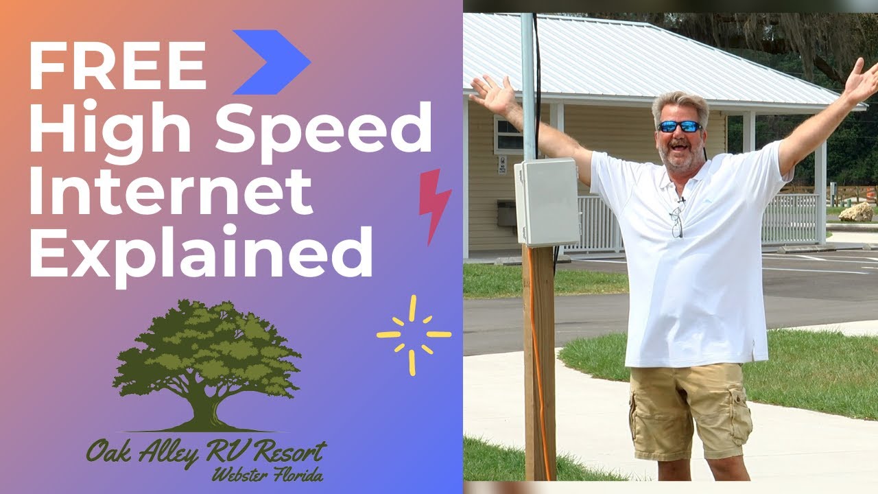 Free High Speed Internet Explained at Oak Alley RV Resort - YouTube