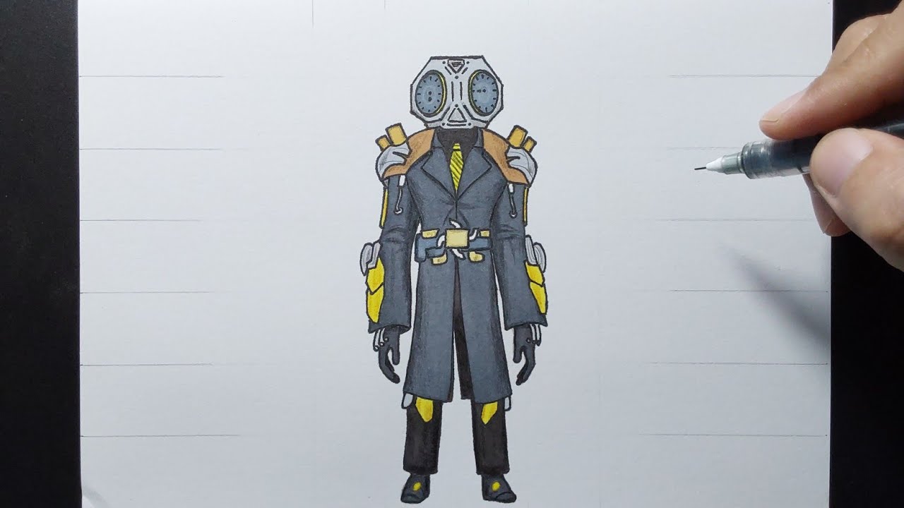 How to draw Time Traveler Clockman in skibidi toilet multiverse - YouTube