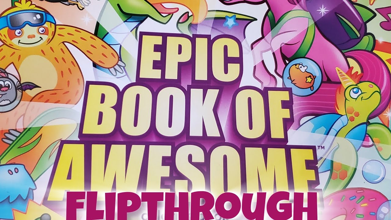 Flip through Crayola Epic Book of Awesome Fun Coloring Book - YouTube