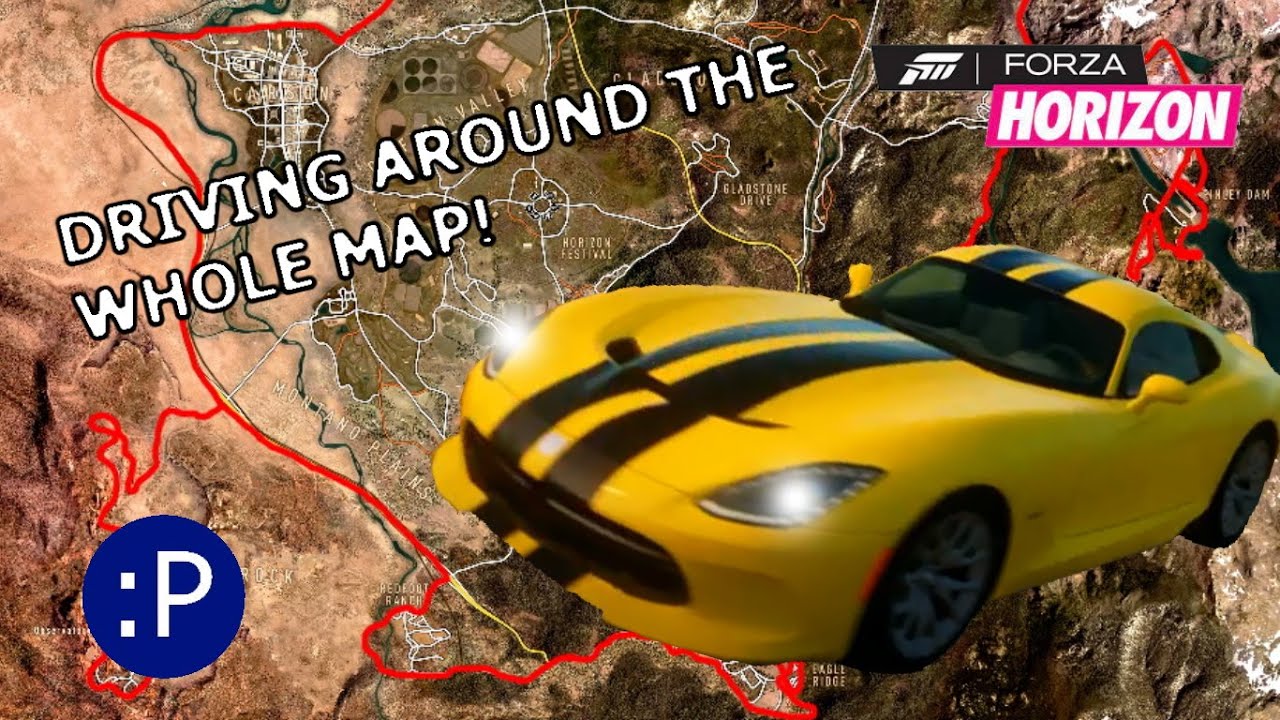 Forza Horizon TIMEPLAPSE Driving the Edge of the map, Scenic Route Ep14 ...