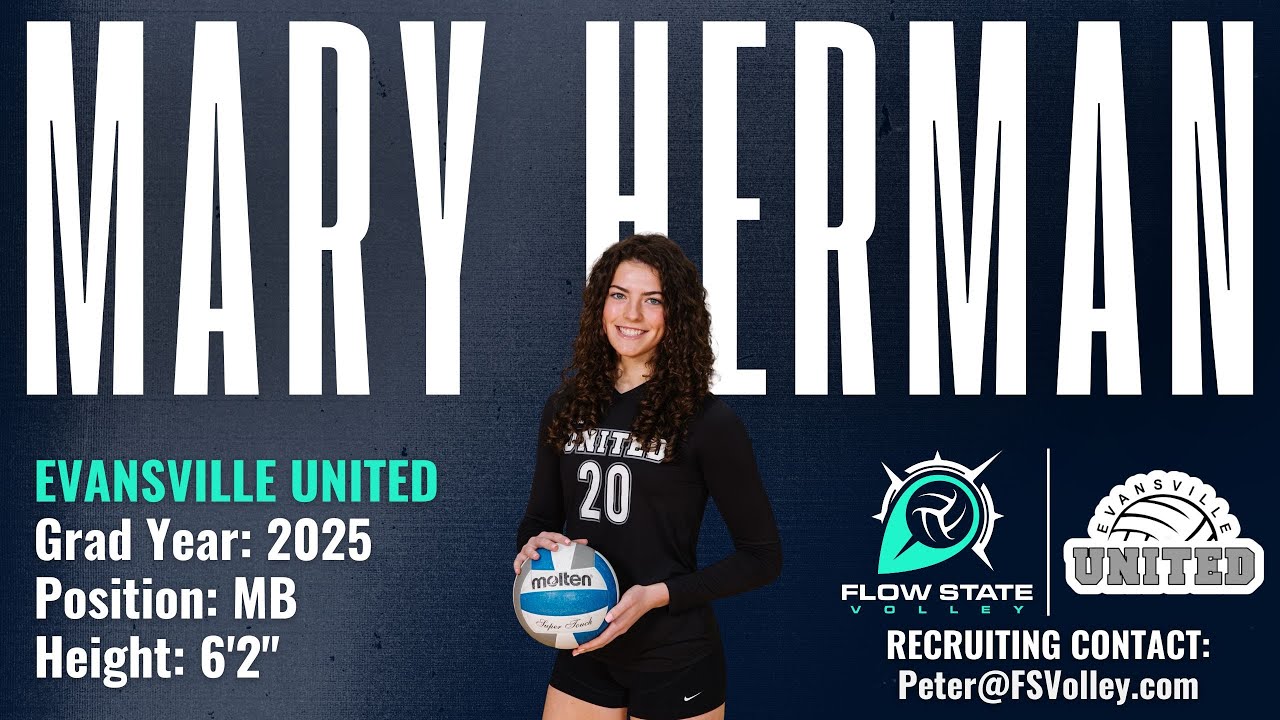 Mary Herman, Evansville United 17 Black | 2025 6'2" MB - YouTube