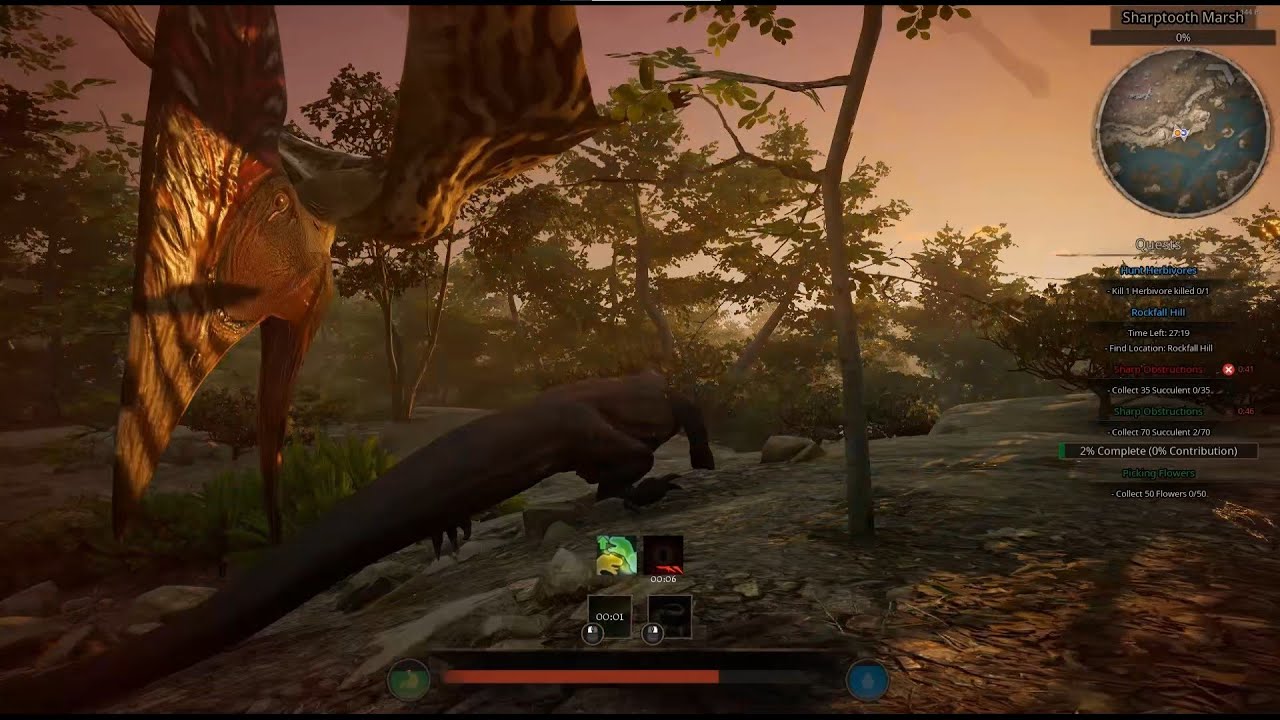 Path of Titans - Megs Hunt Birds Manatees on Gondwana - YouTube