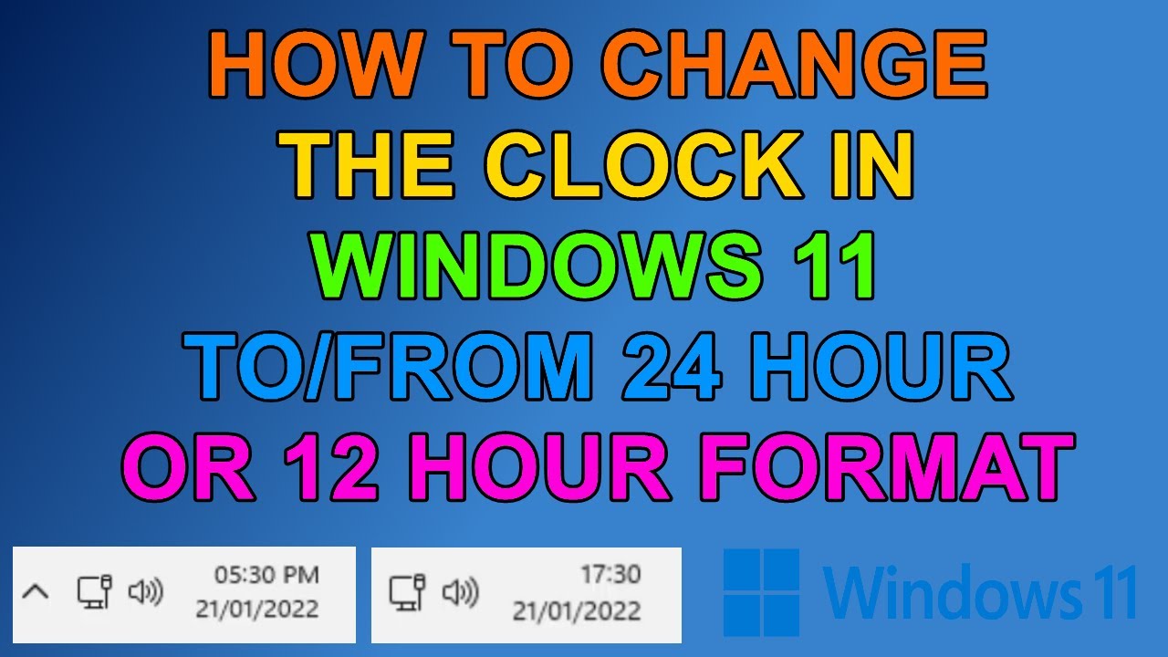 How To Change The Clock In Windows To From 24 To 12 Hour Format YouTube how-to-change-the-clock-in-windows-to-from-24-to-12-hour-format-youtube