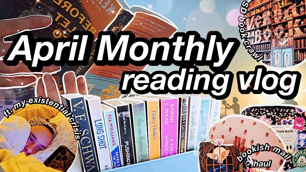 📚 April Monthly Reading Vlog 2023 | ft. existential crisies, SD Book ...