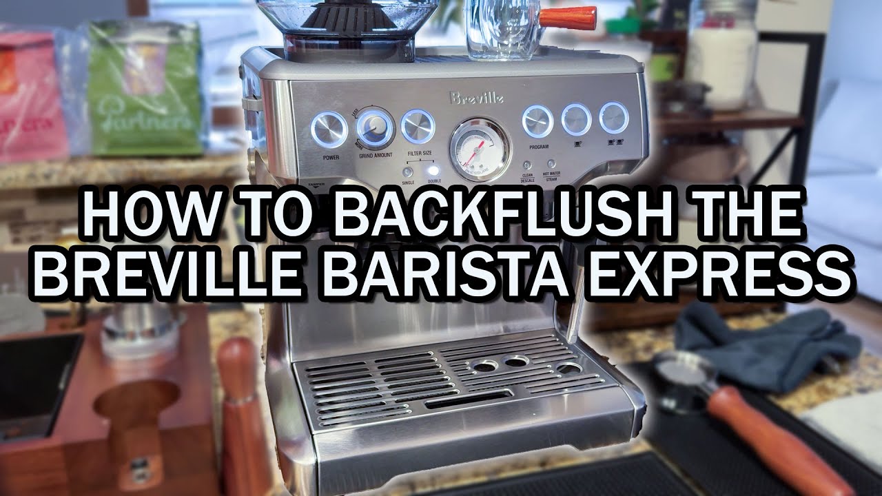 How to backflush the Breville Barista Express - YouTube