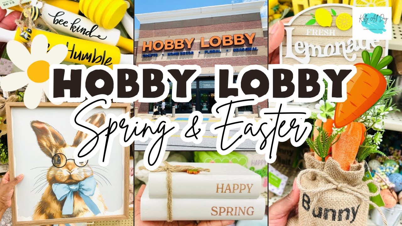 NEW HOBBY LOBBY SPRING AND EASTER SHOP WITH ME - YouTube
