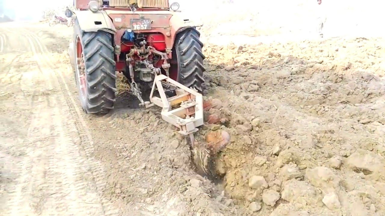 Deep Plugging | Belarus MTZ50 tractor plugging - YouTube