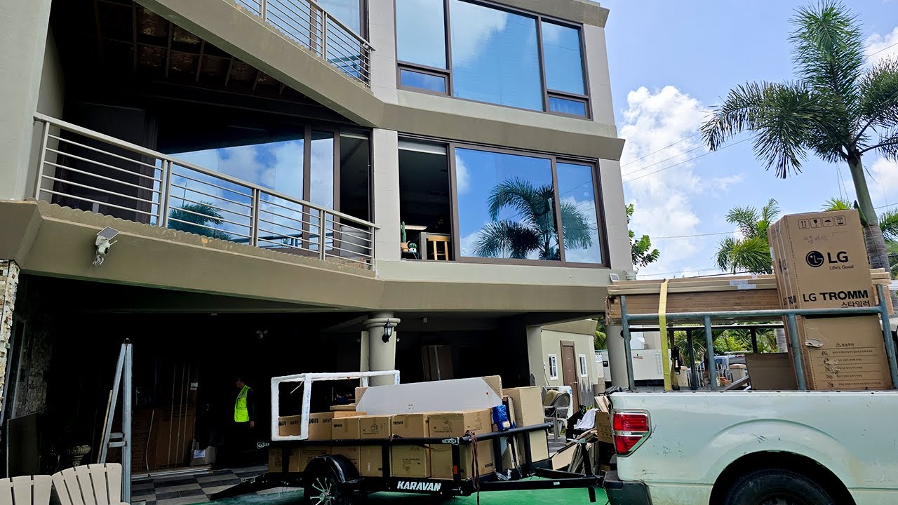 해외 괌수출 한샘주방 가구 설치현장 [ Overseas export of Guam Hanssem Kitchen Furniture ...