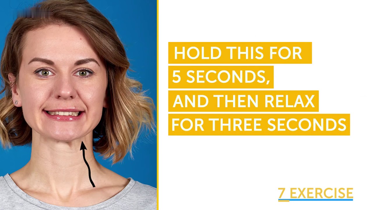Smile Exercise to Get Rid of A Double Chin - YouTube