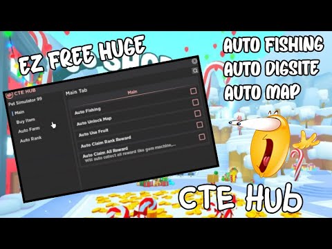 Pet Simulator 99 Script - CTE HUB | Auto Digsite ( Easy Fossil Huge ) - YouTube