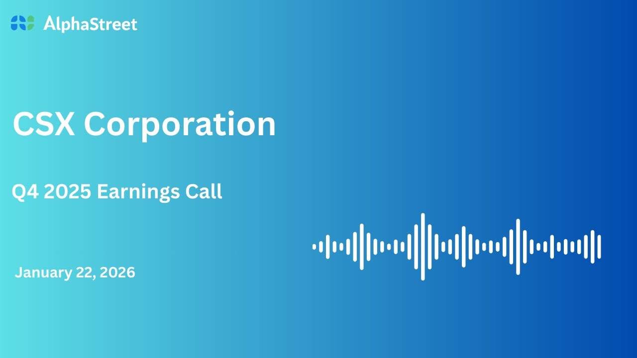 CSX Stock | CSX Corporation Q4 2025 Earnings Call - YouTube