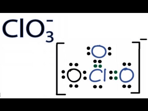 ClO3- Lewis Structure - How to Draw the Lewis Structure for ClO3- (Chlorate Ion)