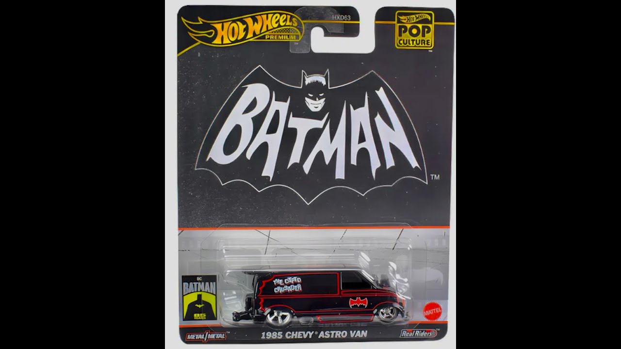Hot Wheels Premium Pop Culture BatMan 1985 Chevy Astro Van #hotwheels # ...