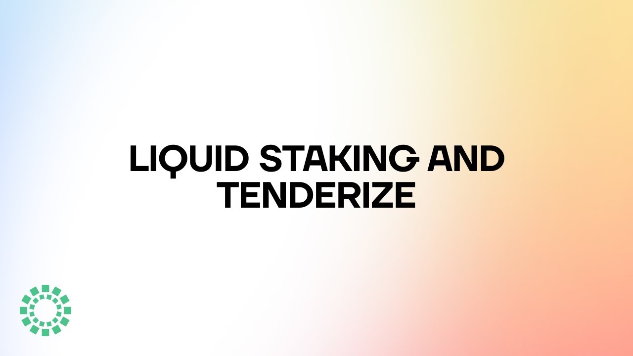Liquid Staking w/Tenderize - YouTube