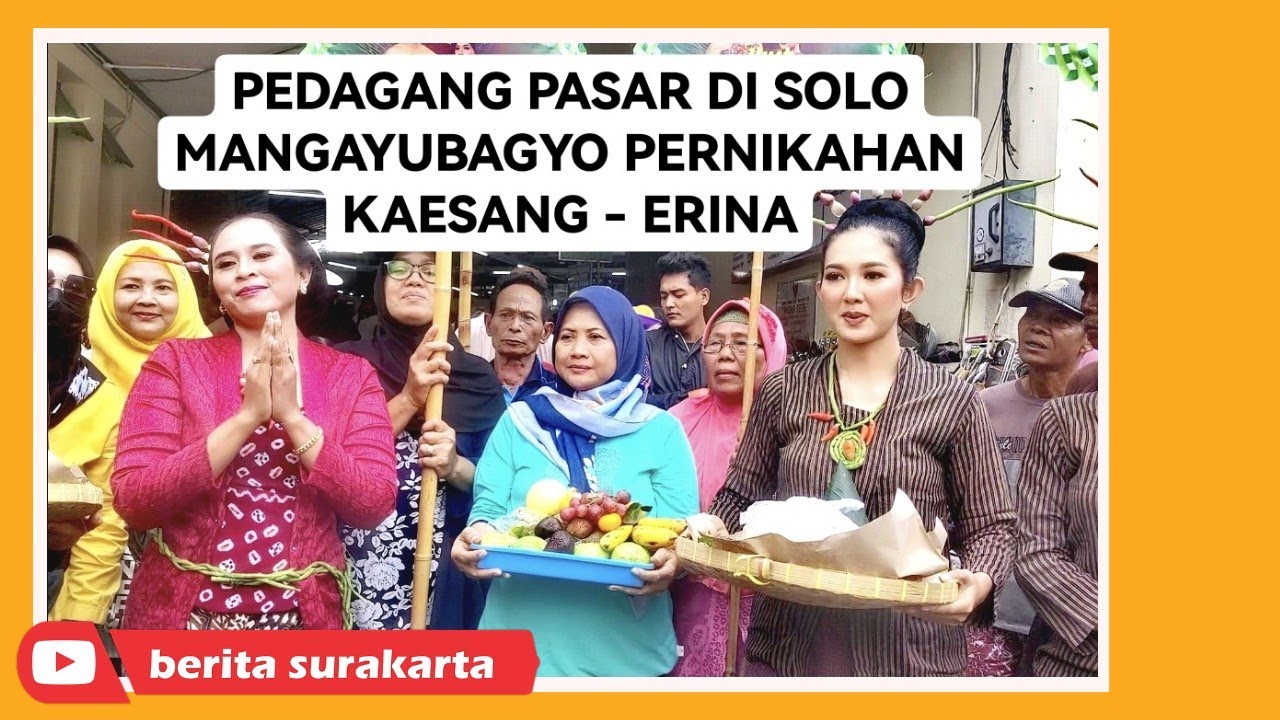 Sambut Pernikahan Kaesang Erina Pedagang Pasar Gedhe Solo Pesta Nasi