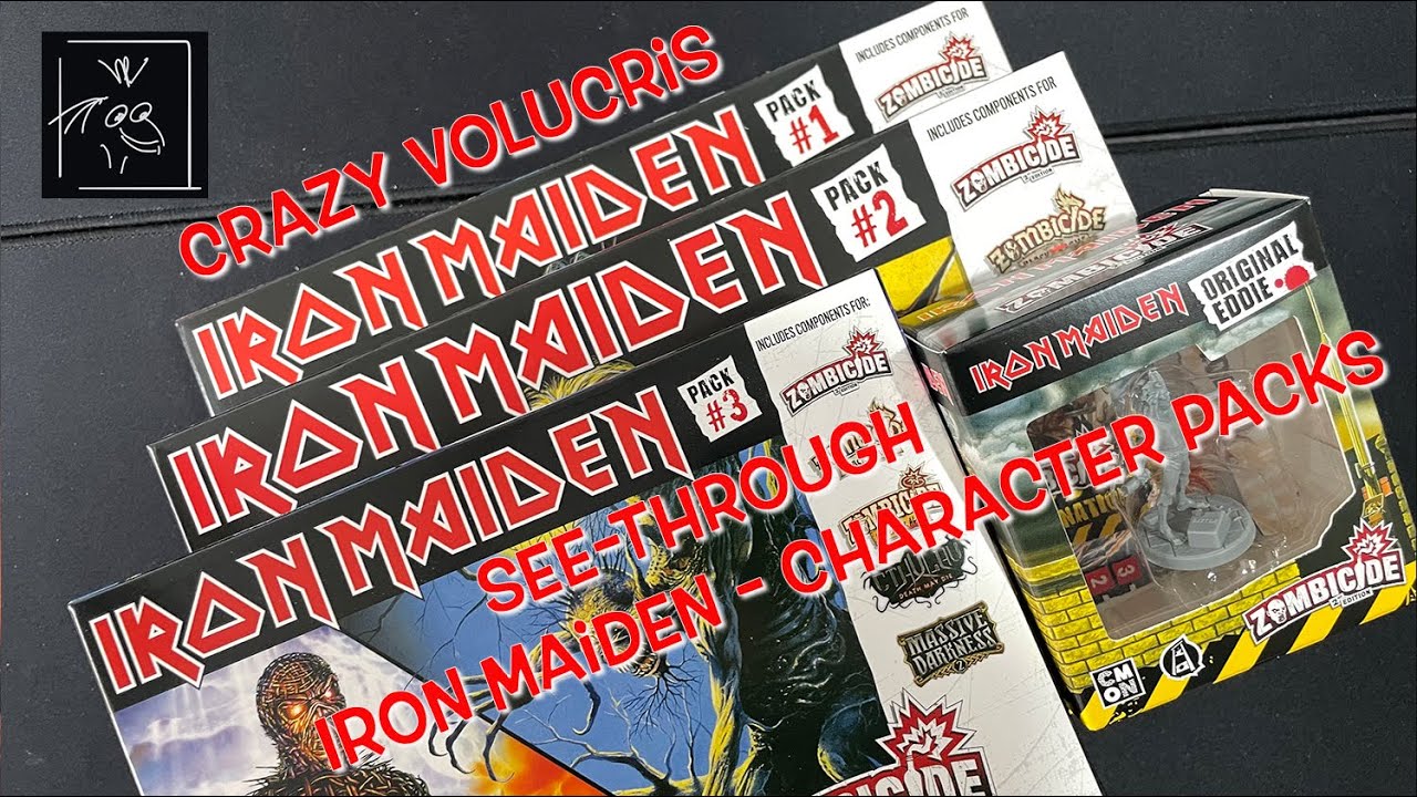 SeeThrough - Unboxing - IRON MAIDEN Character Packs CMON - YouTube